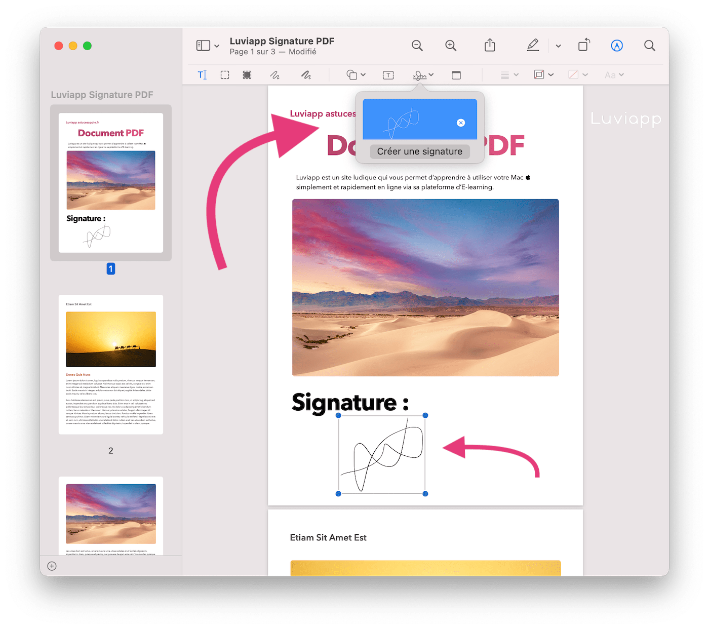 Comment signer un PDF sur Mac avec son Trackpad ? - Luviapp